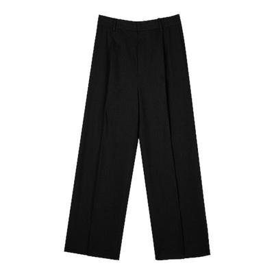 Momordica直筒绵羊毛西装长裤