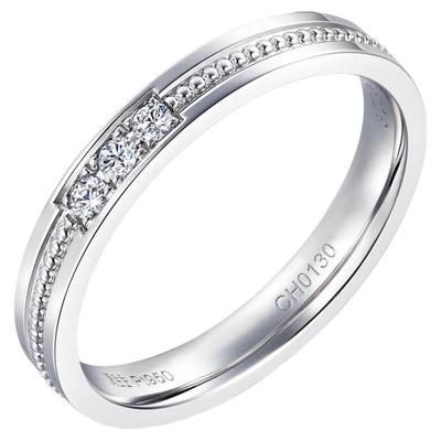 promessa钻戒周生生情侣对戒女款