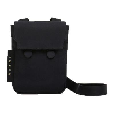 【12期免息】MARNI 纯色小号单肩斜挎包