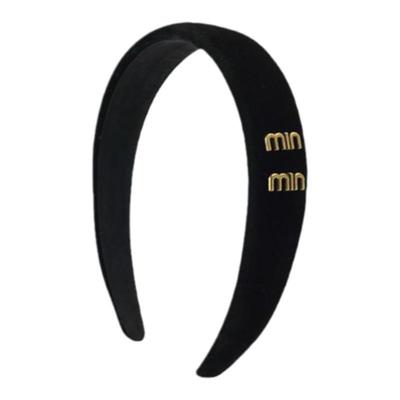 fever同款minmin黑色丝绒发箍