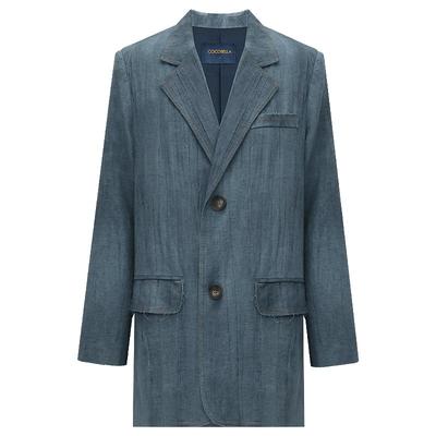 COCOBELLA重工炒色亚麻西装