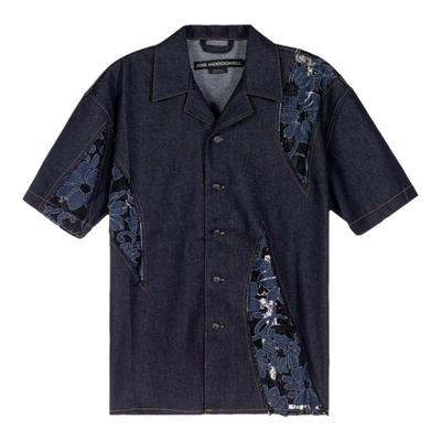 ANDERSSONBELL男士短袖牛仔衬衫
