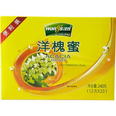 汪氏蜂蜜旗舰店自然12g*20条