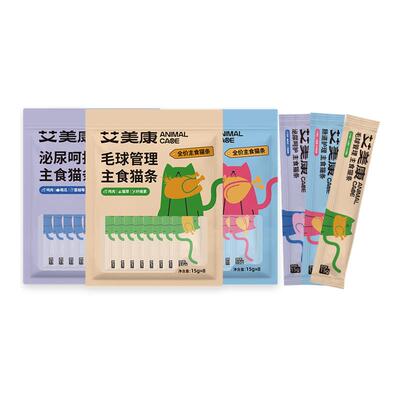 艾美康主食营养鲜肉猫条
