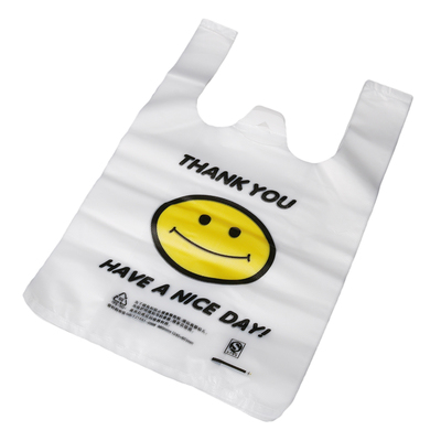加厚商用笑脸塑料袋定做logo胶袋