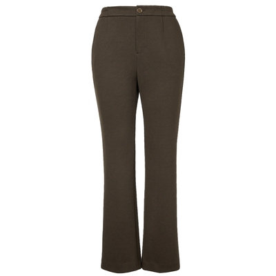 NAERSI娜尔思简约气质加厚保暖百搭休闲裤女2025年冬通勤直筒长裤