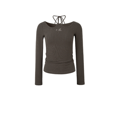 Augenweide棉挂脖针织打底衫