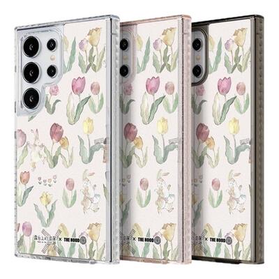 THE HOOD丨露台上的波丽 联名 郁金香兔兔 适用于三星Galaxy S26/25/24/23 气垫防摔保护壳防摔手机壳