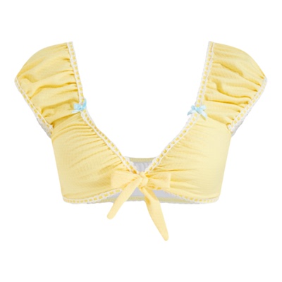 CIDER2026春季新品甜美褶皱系带半包臀比基尼套装115141449