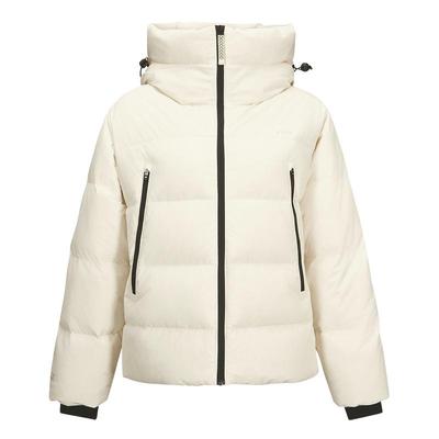 Skechers斯凯奇冬女连帽短款羽绒服保暖外套 L424W001/00V7