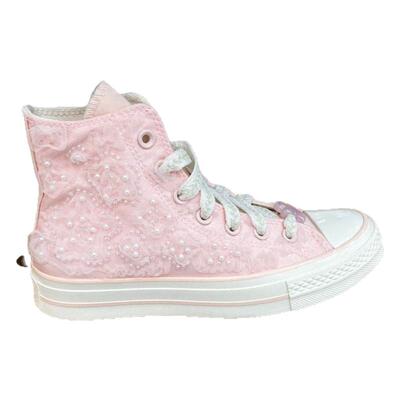 匡威女鞋2025新款1970S清新桃花高帮帆布鞋运动休闲鞋板鞋A13850C