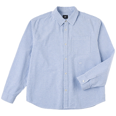 Lee商场同款26新品舒适版小刺绣Logo男条纹长袖衬衫LMT011946211