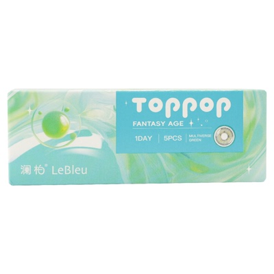 Toppop【幻想时代】日抛美瞳10片大直径水润显色学生党隐形眼镜