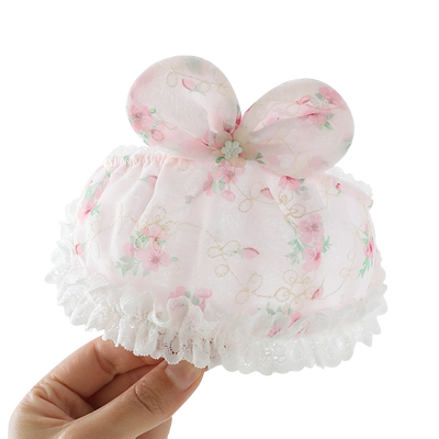 夏季薄款可爱亲肤护囟门发带帽