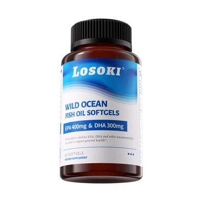 【到手4瓶】losoki鱼油乐斯可omega3软胶囊成人dha女epa原装进口