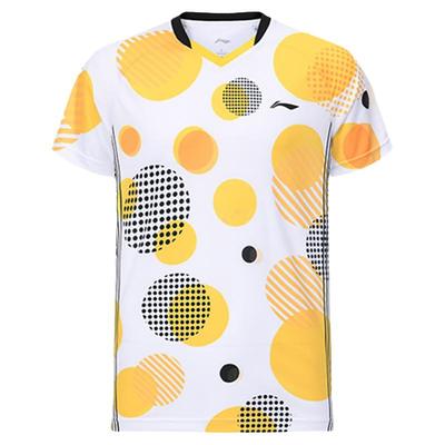 Lining/李宁正品羽毛球系列男子吸湿速干训练运动短袖T恤AAYR381