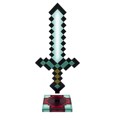 mc我的世界钻石剑二合一夜灯摆件