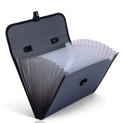 得力风琴包加厚包边手提大容量