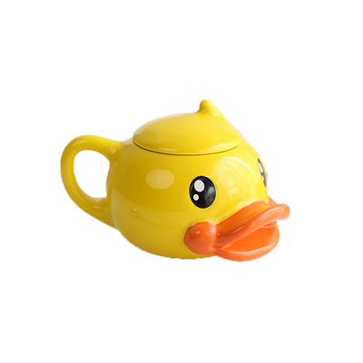 B.Duck小黄鸭陶瓷可爱马克杯杯子