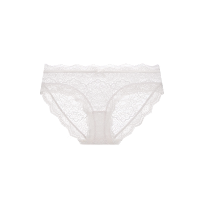 维密花漾蕾丝透明网纱包臀内裤