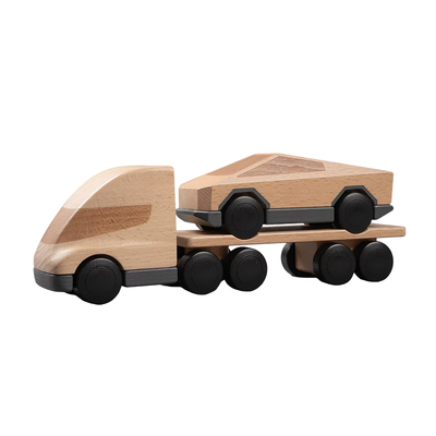 特斯拉（Tesla）特斯拉Semi + 特斯拉赛博越野旅行车木制玩具套装