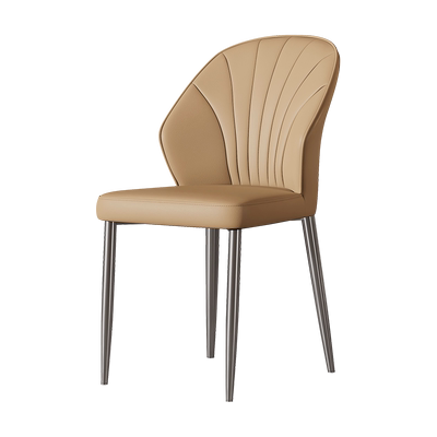 意式极简轻奢餐椅北欧现代简约设计家用书房客厅网红靠背餐桌椅子