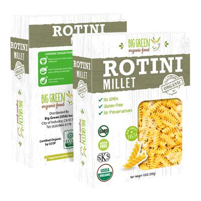 Bgreen Food美国有机小米螺旋通心粉100%有机小米粉有机杂粮