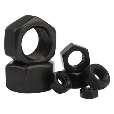 黑色8级高强度六角螺母