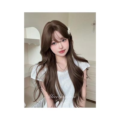 韩系气质甜美氛围感卷发jk全头套