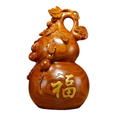 雕刻家居客厅桌面送礼葫芦摆件
