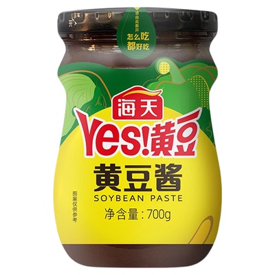 海天黄豆酱700g原味东北大酱豆瓣酱蘸酱家用调味品拌饭拌面酱香饼