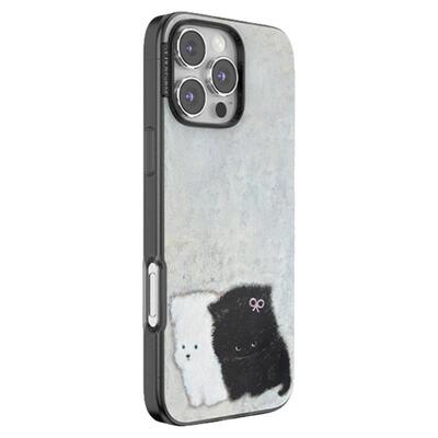 【毛绒故事·手机壳】PopSockets泡泡骚磁吸防摔手机壳苹果iPhone17/16ProMax/Pro 镜面 小狗小猫 草莓兔子