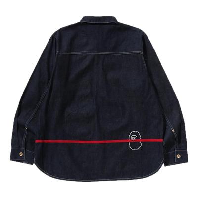 BAPE原色牛仔长袖衬衫