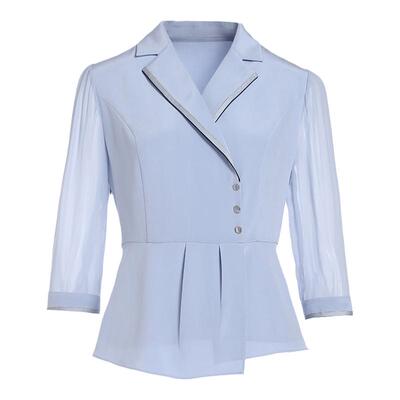 乔万尼2026真丝衬衫西装领短外套设计重磅28mm精致慵懒感EM2C742