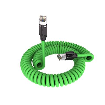 双屏蔽高柔拖链工业8芯弹簧网线