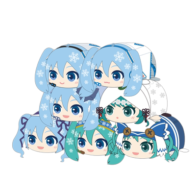 初音未来雪未来趴趴毛绒玩偶