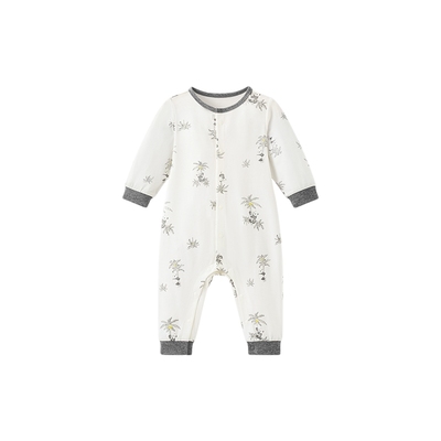 连体衣英氏爬服商场熊猫氧感爬服