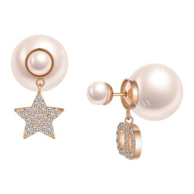 TWINSLULU温柔美拉德CD珠珠耳环