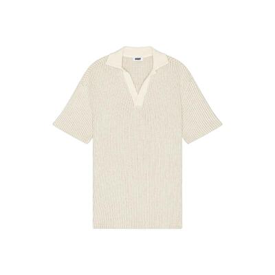[春夏新品]KROST STRIPED POLO 衫 奶油色REVOLVE小众