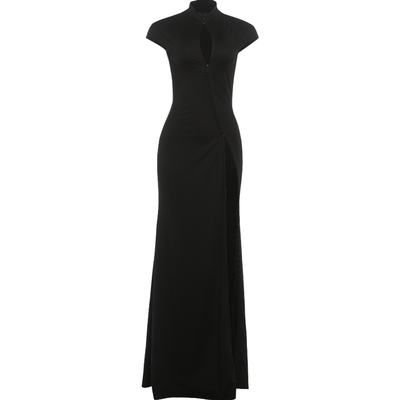 性感镂空设计不规则背心连衣裙女