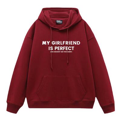 我女朋友最完美连帽卫衣情侣秋装