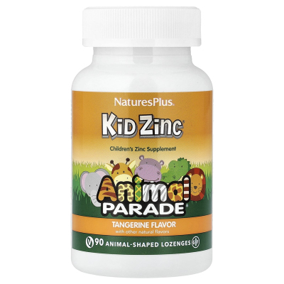自然加Animal Parade儿童锌锭剂儿童健康骨骼健康补锌好吸收