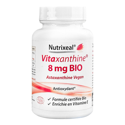 法国Nutrixeal有机虾青素超纯雨生红球藻亲水亲油植物胶囊维生素E