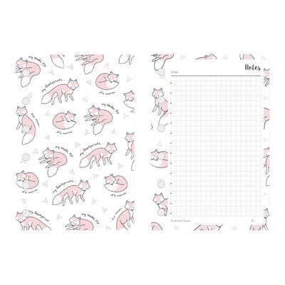 pinkline活页替芯彩色方格可爱