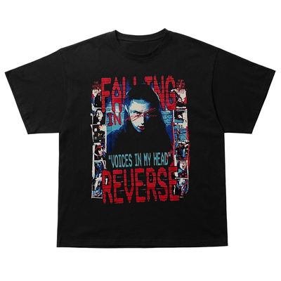 Falling In Reverse暗黑街头风短袖T恤美式复古post-punk情侣装