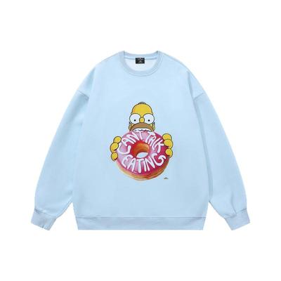 辛普森一家卫衣男春秋季2025新款青少年打底衫圆领长袖情侣上衣女