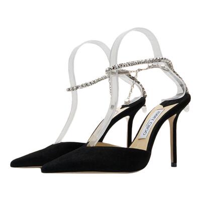 Jimmy Choo 春夏款宋茜同款SAEDA 100高跟鞋银泰百货精品 301596