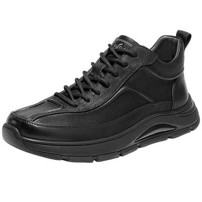 森达男鞋高帮运动鞋休闲增高短靴