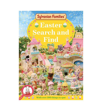【预售】森贝儿家族:复活节寻宝游戏 Sylvanian Families: Easter Search and Find 英文儿童趣味互动绘本 英语早教进口书