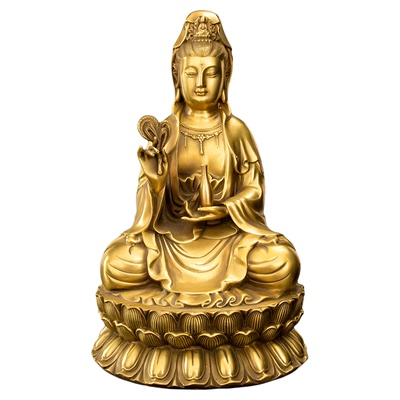 纯铜南海观音菩萨佛像大号观世音